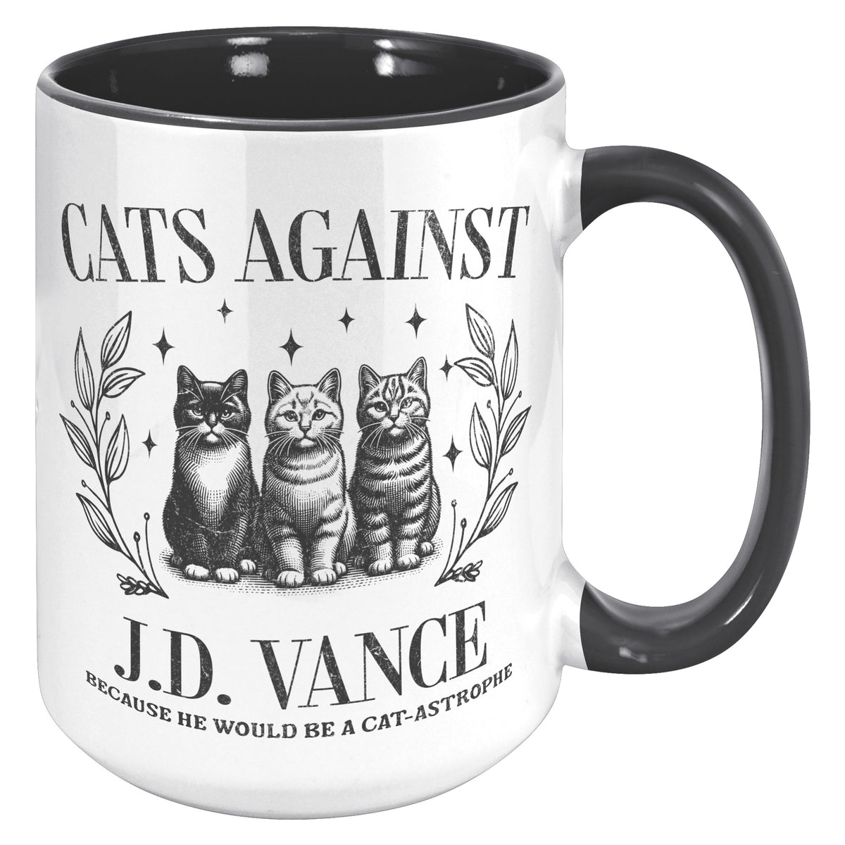 Cats Against JD Vance Mug Cat Lady Coffee Cup – Cute But Rude
