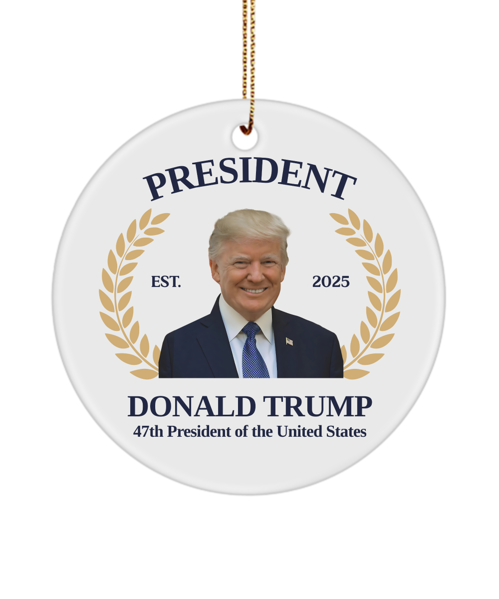 President Donald Trump Ornament 47th President of the United States In ...