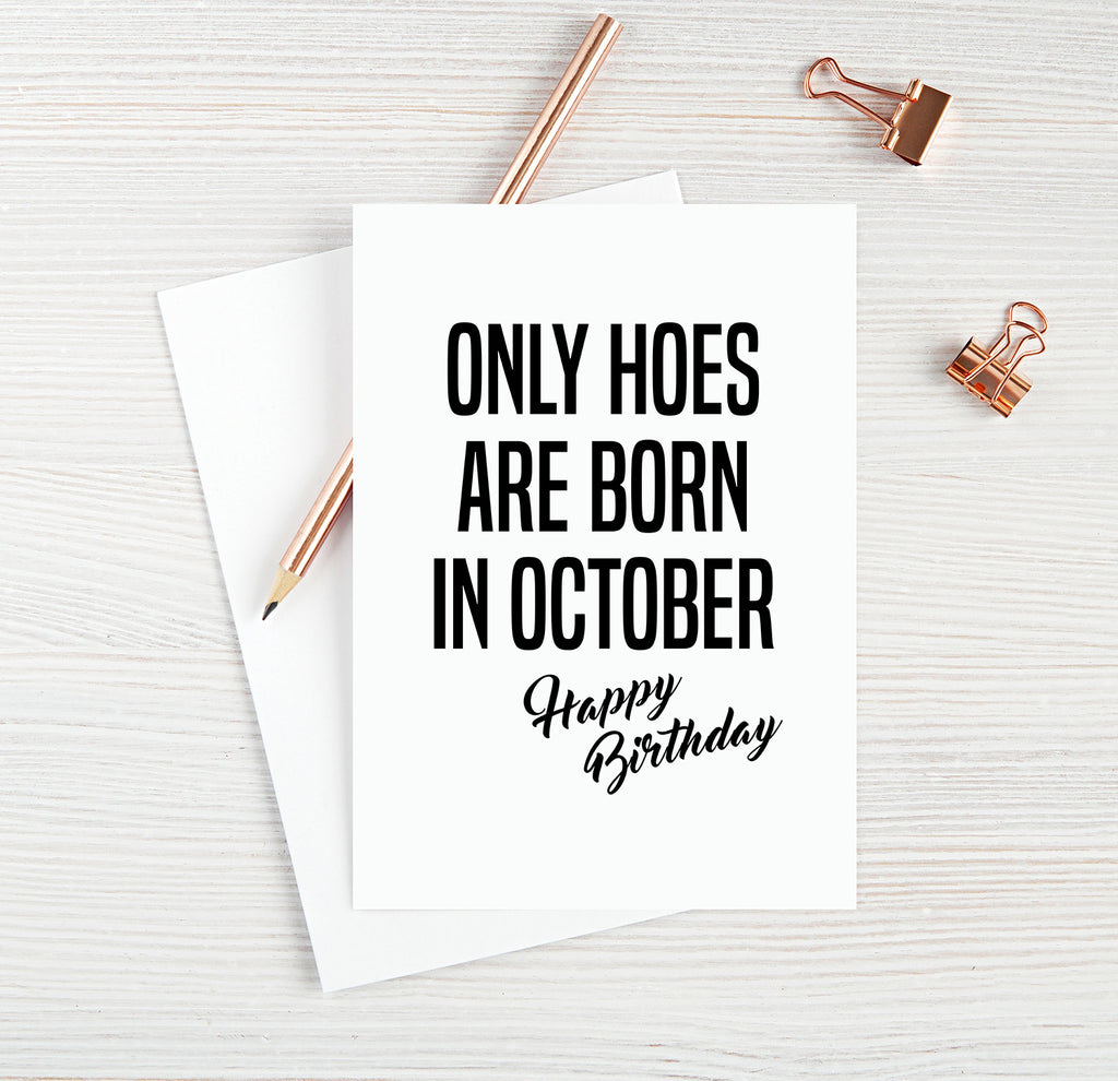 Happy October Birthday Cards