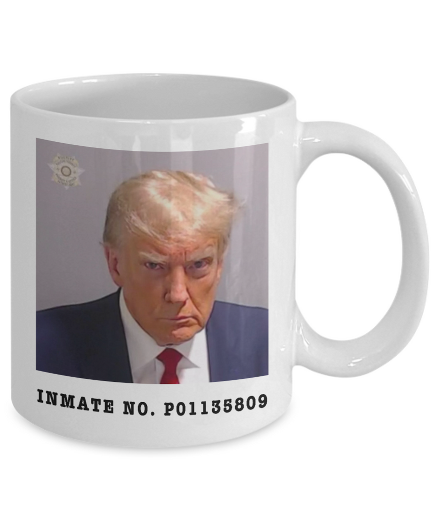 Donald Trump Mugshot Mug Election 2024 Coffee Cup Inmate No. P01135809 ...