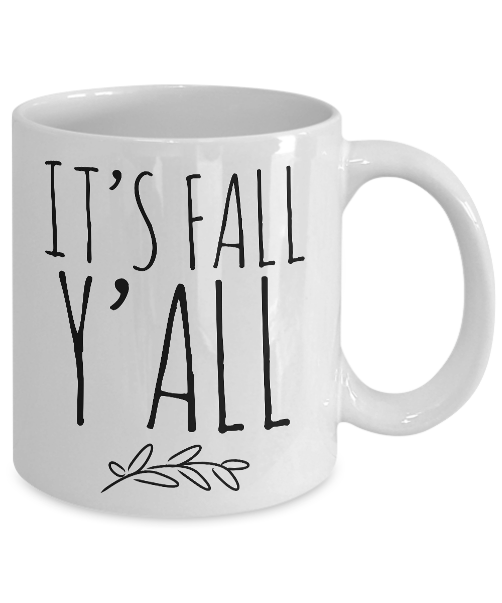 It's Fall Y'all Mug Ceramic Hello Fall Coffee Cup – Cute But Rude