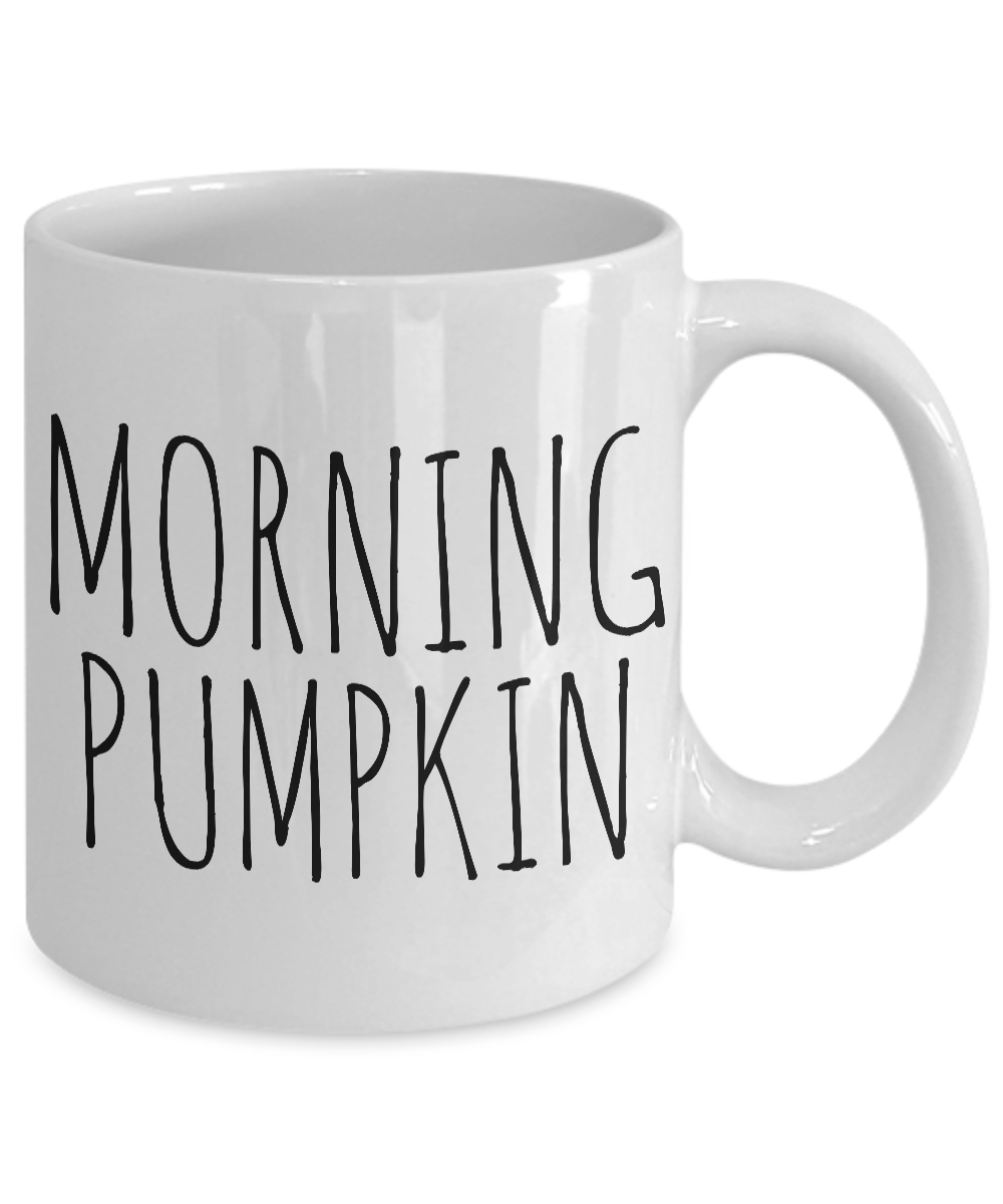 Mornin Pumpkin Mug Cute Ceramic Good Morning Coffee Cup Fall Gifts ...