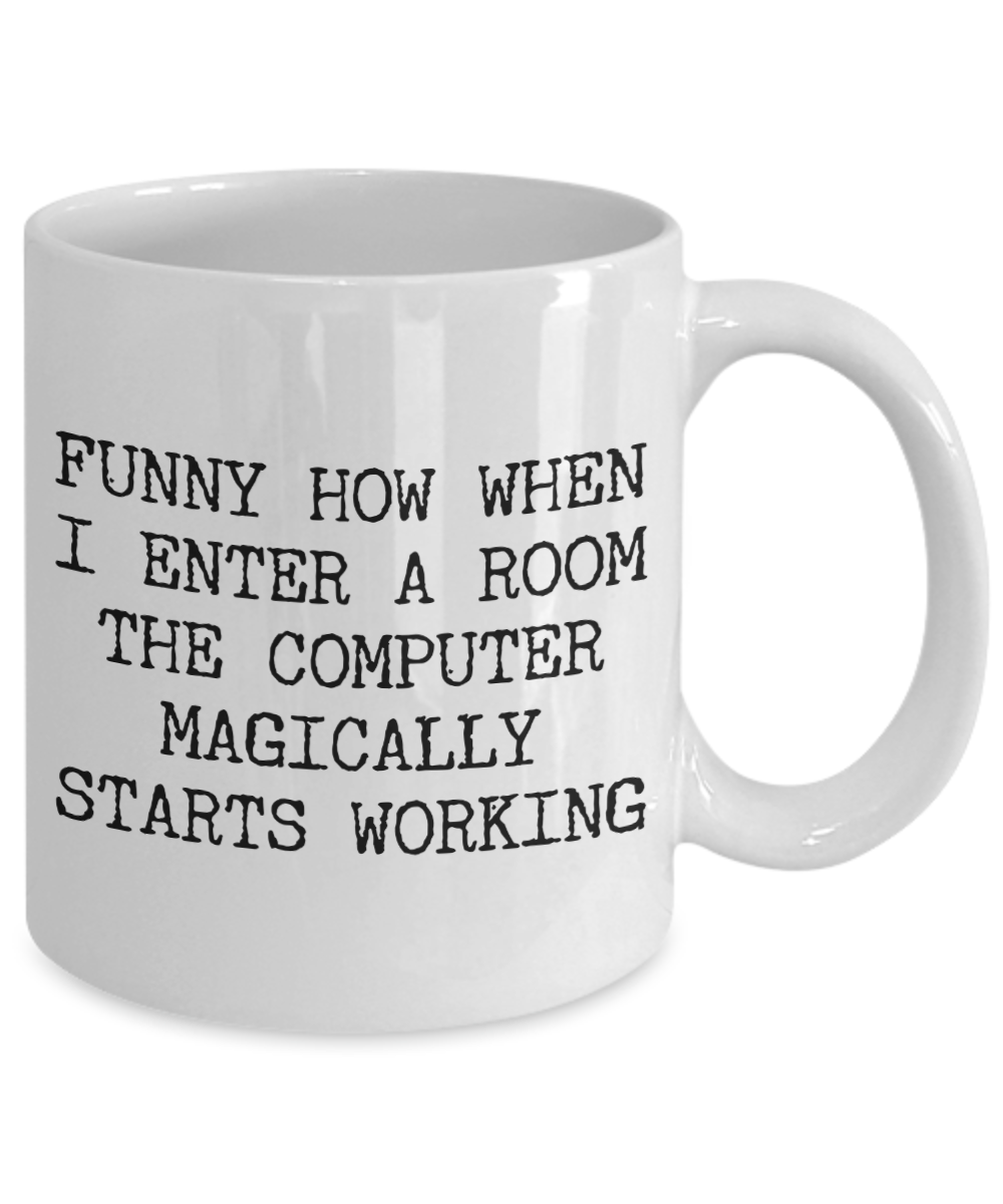 Computer Funny Guy Mugs Computer Genius Mug Coffee Cup – Cute But Rude