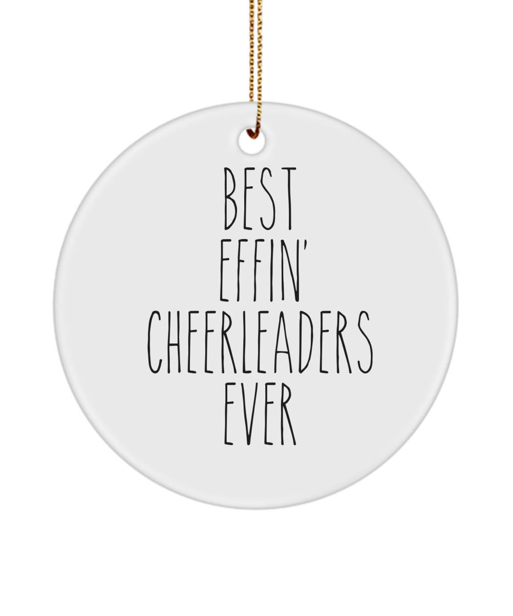 Gift For Cheerleaders Best Effin' Cheerleaders Ever Ceramic Christmas ...