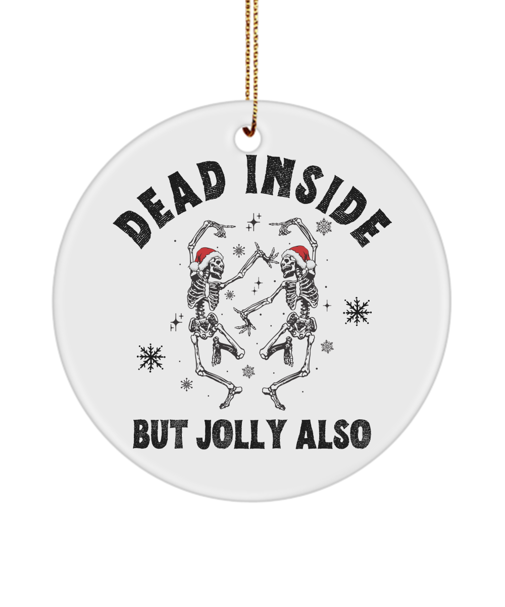 Dead Inside, Skeleton Ornament, Christmas Skeleton, Dancing Skeleton ...