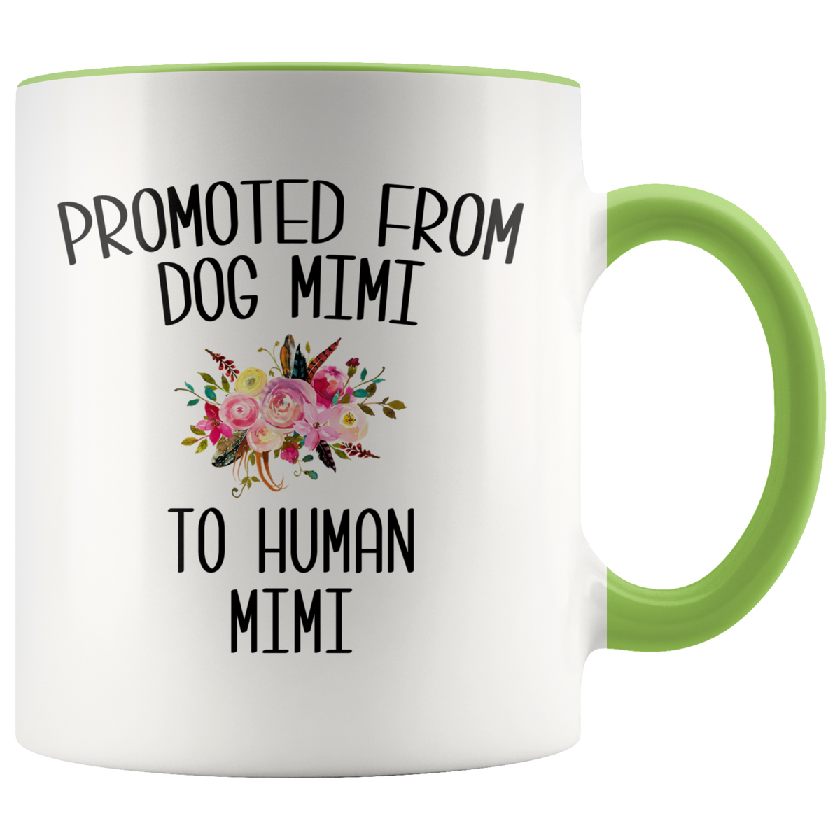 Promoted From Dog Mimi To Human Mimi Coffee Mug Pregnancy Announcement ...